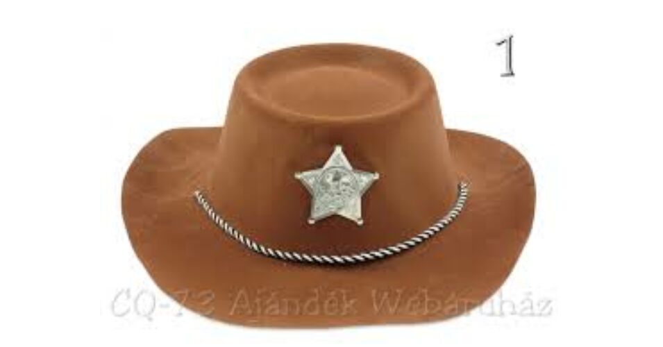 cowboy kalap flokkolt - Halloween kalapok, parókák, jelmezek - Lufipark ...
